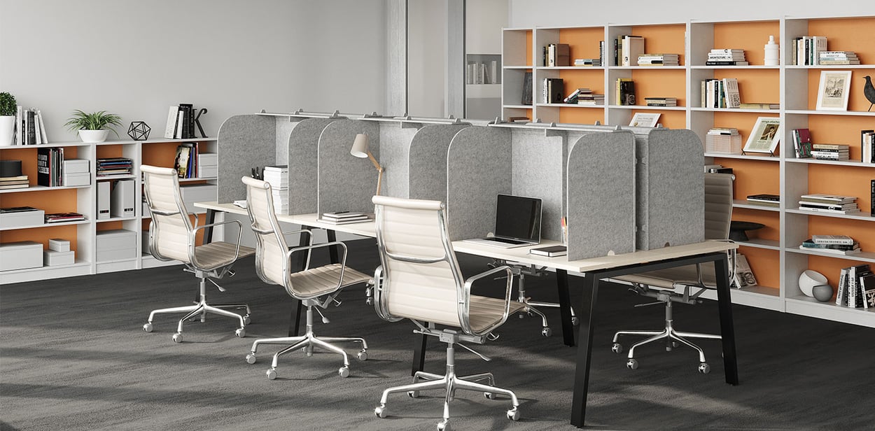 Work Station Screens For Working Safely Together Back In The Office