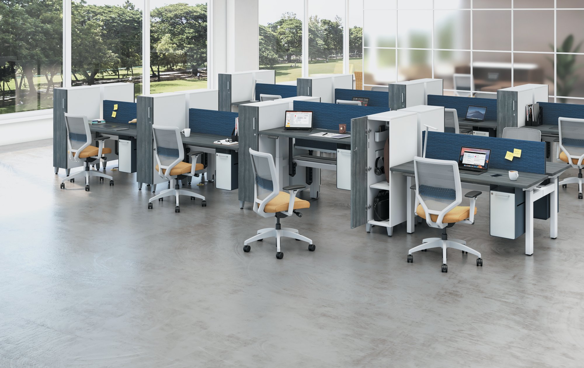 Complete Office Desk Systems: An Entire Workspace In One Product