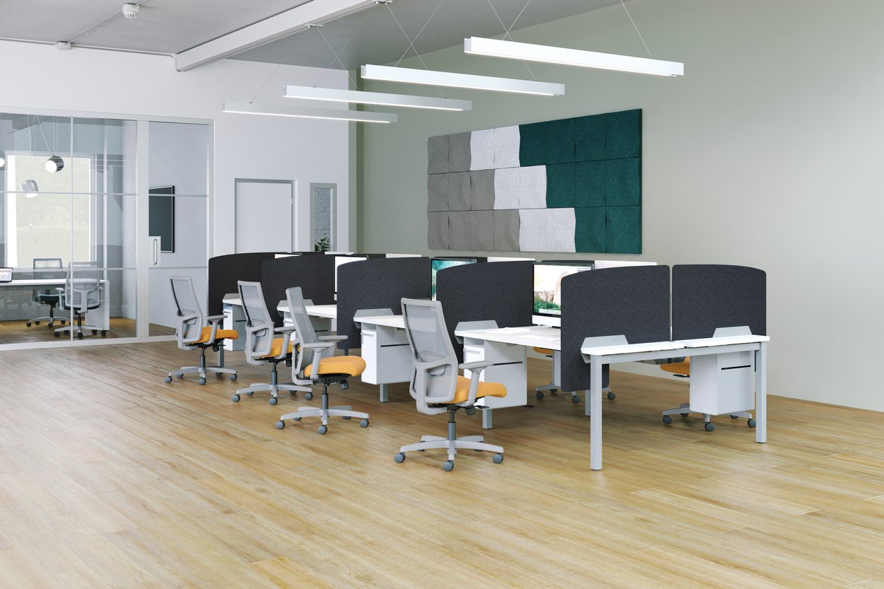 Work Station Screens For Working Safely Together Back In The Office