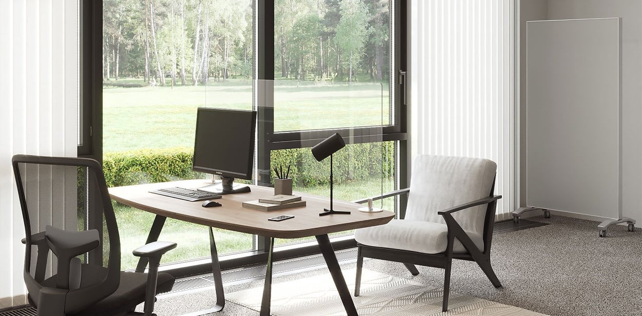 Work Station Screens For Working Safely Together Back In The Office