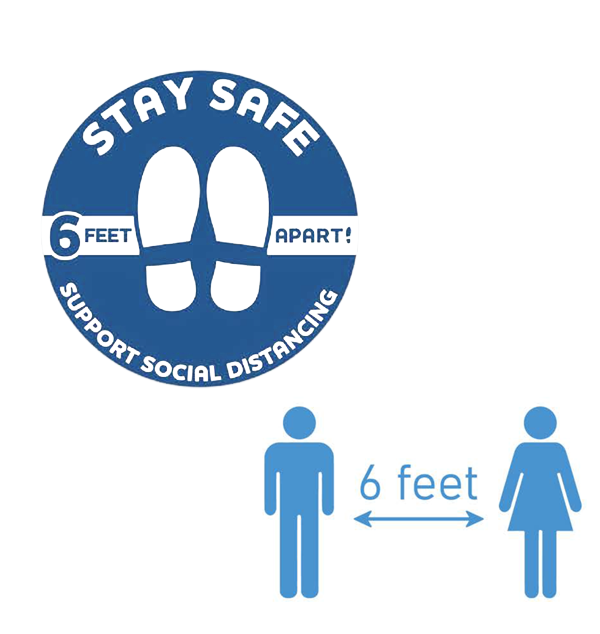 Social Distancing Floor Decals: Return To Work On The Best Foot